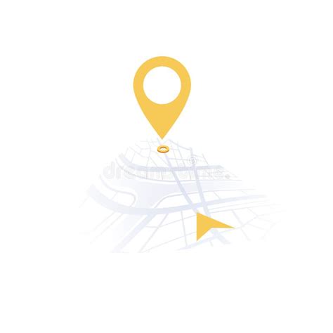Minimalist Navigation Pin With Map Vector Illustration Is Ideal For Gps