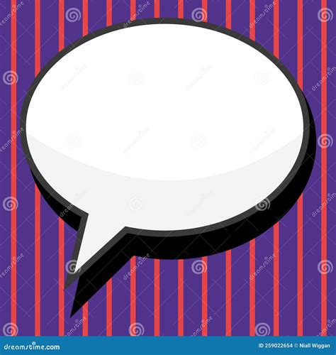 Comic Blank Speech Bubble With Copy Space Over Circular Color
