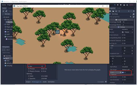 how tilemap reduces performance issues with ysort turned on？ r godot