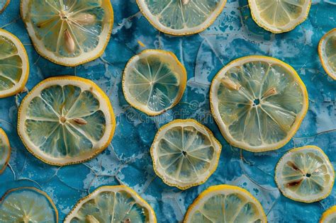 Illustration Of Citrus Fruit Slices Texture Background Generative Ai