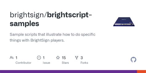 github brightsign brightscript samples sample scripts that