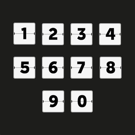 Premium Vector Flip Countdown Timer Hourly Schedule Numbers Count