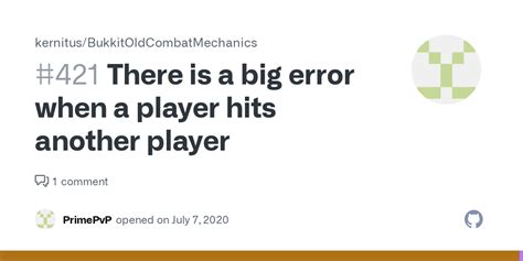 There Is A Big Error When A Player Hits Another Player · Issue 421