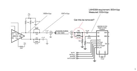 Lmh0384 Termination Resistor Interface Forum Interface Ti E2e Support Forums