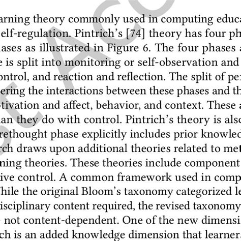Pdf Metacognition And Self Regulation In Programming Education Theories And Exemplars Of Use