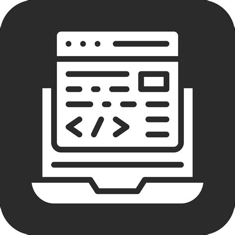 Laptop Coding Vector Icon 37363268 Vector Art At Vecteezy