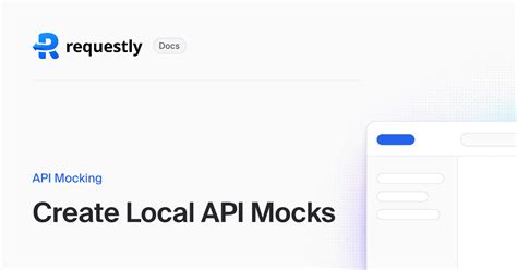 create local api mocks