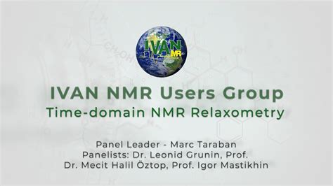 Time Domain Nmr Relaxometry Youtube