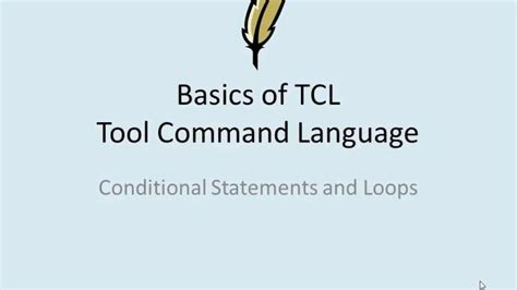 Tcl Lecture 4 Loops In Tcl Tcl Tutorial 4 Minutes Looping