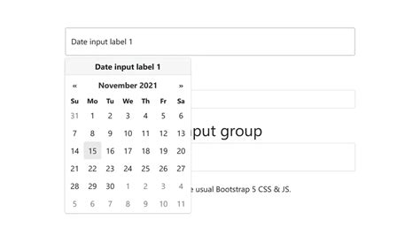 Bootstrap Datepickers And Timepickers Bootstrap 5 Datepicker Example