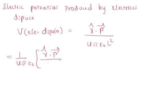 Solved Problem C 1 Find The Electrostatic Potential Produced By An