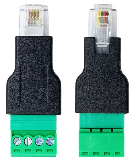 GetUSCart AAOTOKK RJ Screw Terminal RJ P C Male To Pin Female Bolt Screw Type Terminals