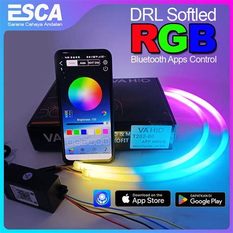 Jual DRL Softled RGB 60 Cm Vahid Welcome Light Lampu LED Alis DRL