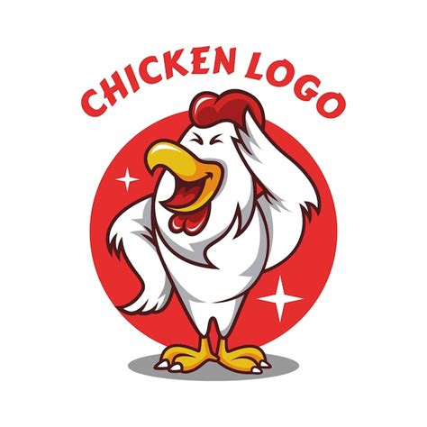 Premium Vector Chicken Rooster Cute Cartoon Mascot Logo
