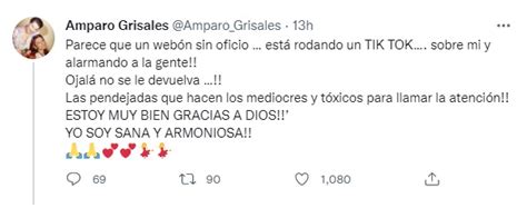 Amparo Grisales furiosa por video de Tik Tok donde aseguran que falleció Las pendejadas que