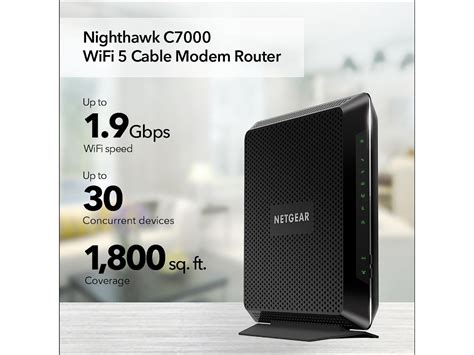 NETGEAR Nighthawk C V AC Mbps DOCSIS Wi Fi Cable Modem Router Combo New