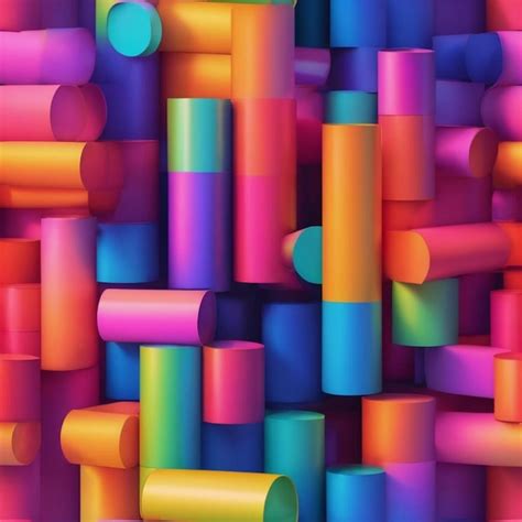 Premium Photo Vector Colorful Cylinder Gradient Element Vector