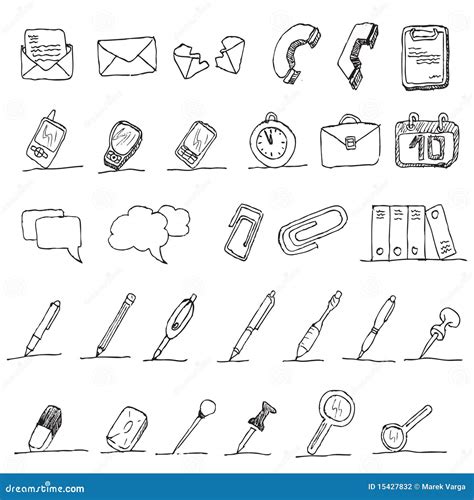 Communication Hand Draw Element Stock Vector Illustration Of