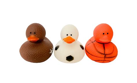 Sports Themed Rubber Duck Ducks Soccer Ball Basketball Football