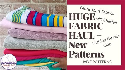 420 Huge Fabric Haul Plus A Few Patternstime To Sew Youtube