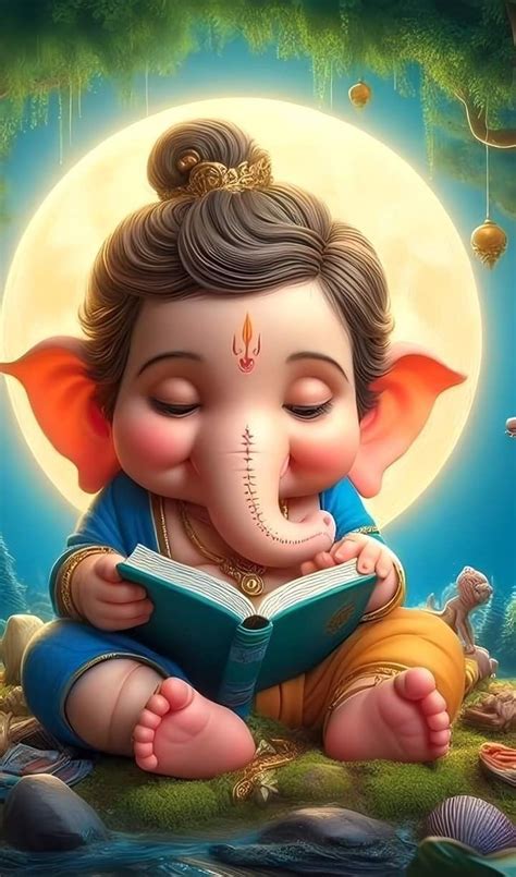 Pin by Sharmili Baruah on रध कषण मर बई Baby ganesha Cute