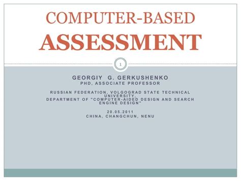 Lecture 3 Computer Based Assessment Pptx Standardized Testing