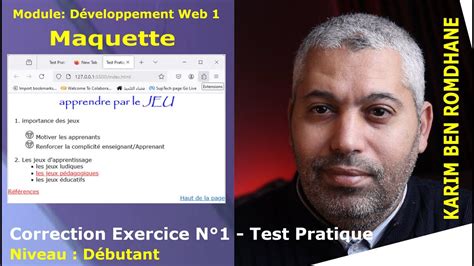 correction test pratique web 1 html5 css3 youtube