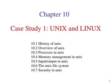 Ppt Case Study 1 Unix And Linux Powerpoint Presentation Free