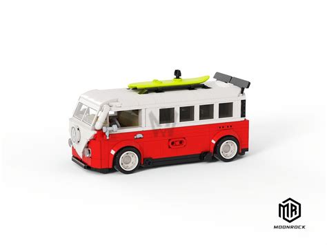 Lego Moc Volkswagen T1 Rwb By Moonrockmoc Rebrickable Build With Lego