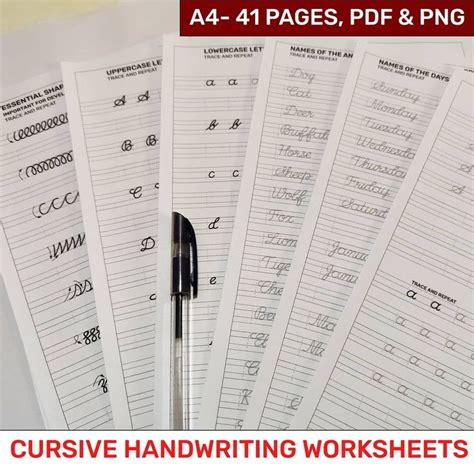 Mak World On Instagram Printable Cursive Handwriting Worksheets📝