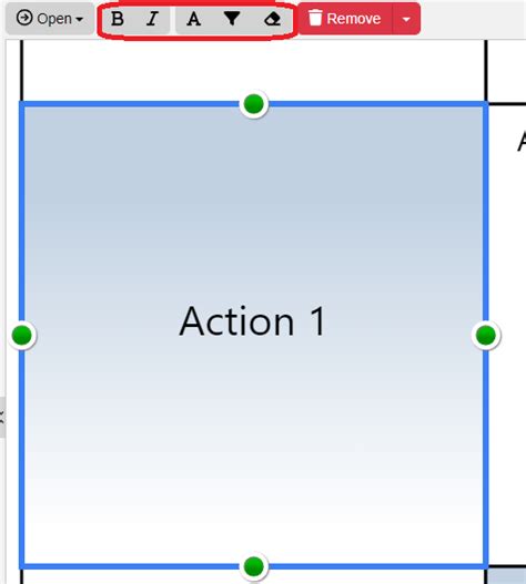 n squared diagram modifications and settings