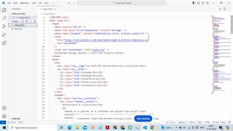 Internship Html Css Webdevelpment Toursandtravels Octanet Arya Raj