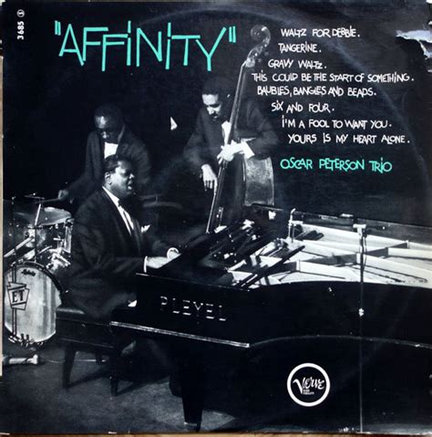 The Oscar Peterson Trio Affinity 1963 Vinyl Discogs