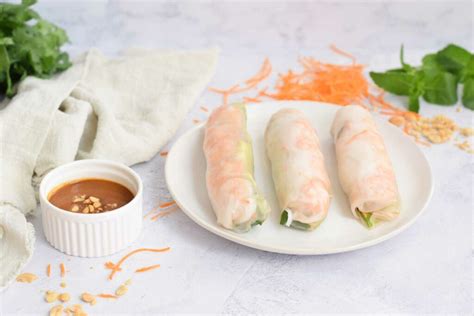 Low Fodmap Fresh Spring Rolls With Shrimp Karlijns Kitchen