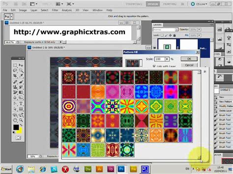 How To Use Fill Layer With Pattern Presets In Photoshop YouTube