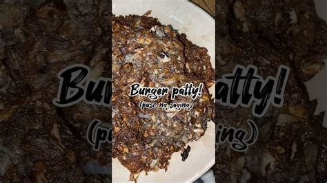 Puso Ng Saging Burger Patty Homemade Recipe Asmr Mukbang