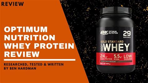 Optimum Nutrition Whey Protein Review The Gold Standard