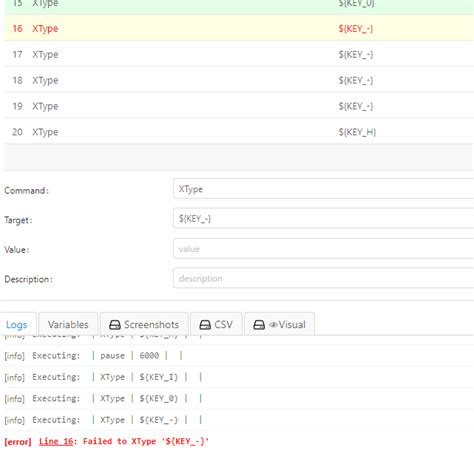 using the key with xtype feature suggestions ui vision ai
