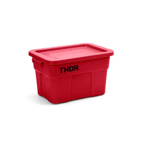THOR L Stackable Storage Box With Lid Red Wakai Official Website