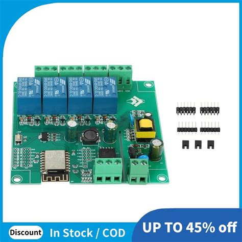 Esp8266 ไร้สาย Wifi 4 ช่องโมดูลรีเลย์ Esp 12f บอร์ดพัฒนา Wifi สําหรับ