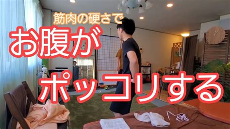 筋肉の硬さでお腹がポッコリする Youtube