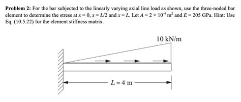 Answer Problems 1 And 2 Problem 1 For The Two Noded Chegg