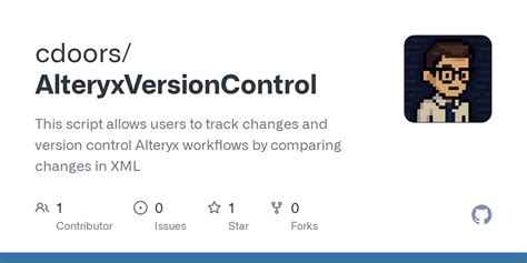 Github Cdoorsalteryxversioncontrol This Script Allows Users To