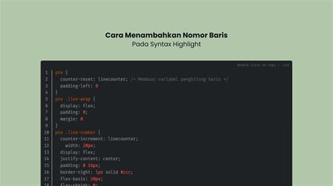 Menambahkan Nomor Baris Syntax Highlight Di Blogger Inputekno