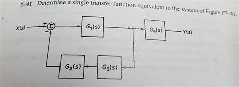 solved a single transfer function equivalent to the system