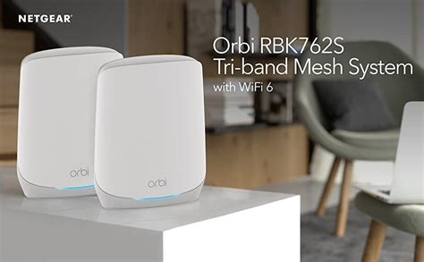 NETGEAR Orbi Tri Band WiFi Mesh Network System RBK S Router Satellite Extender