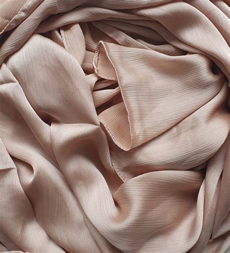 Satin Silk Scarf Nude Brown Inaayat