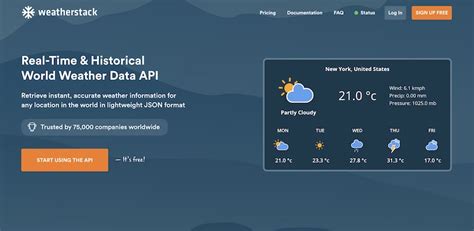 weatherstack collects real time weather data premiumcoding