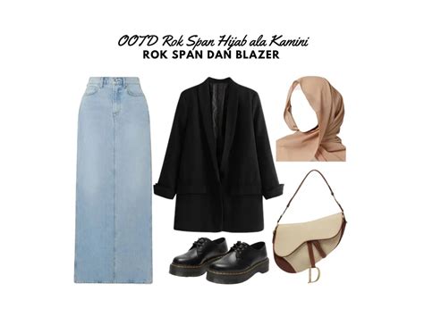 8 OOTD Rok Span Hijab Untuk Tampil Stylish Dan Kekinian