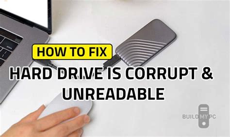 How To Fix External Hard Drive That Is Corrupted And Unreadable Build